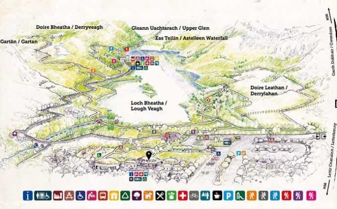 Glenveagh National Park: Walks, History + Map