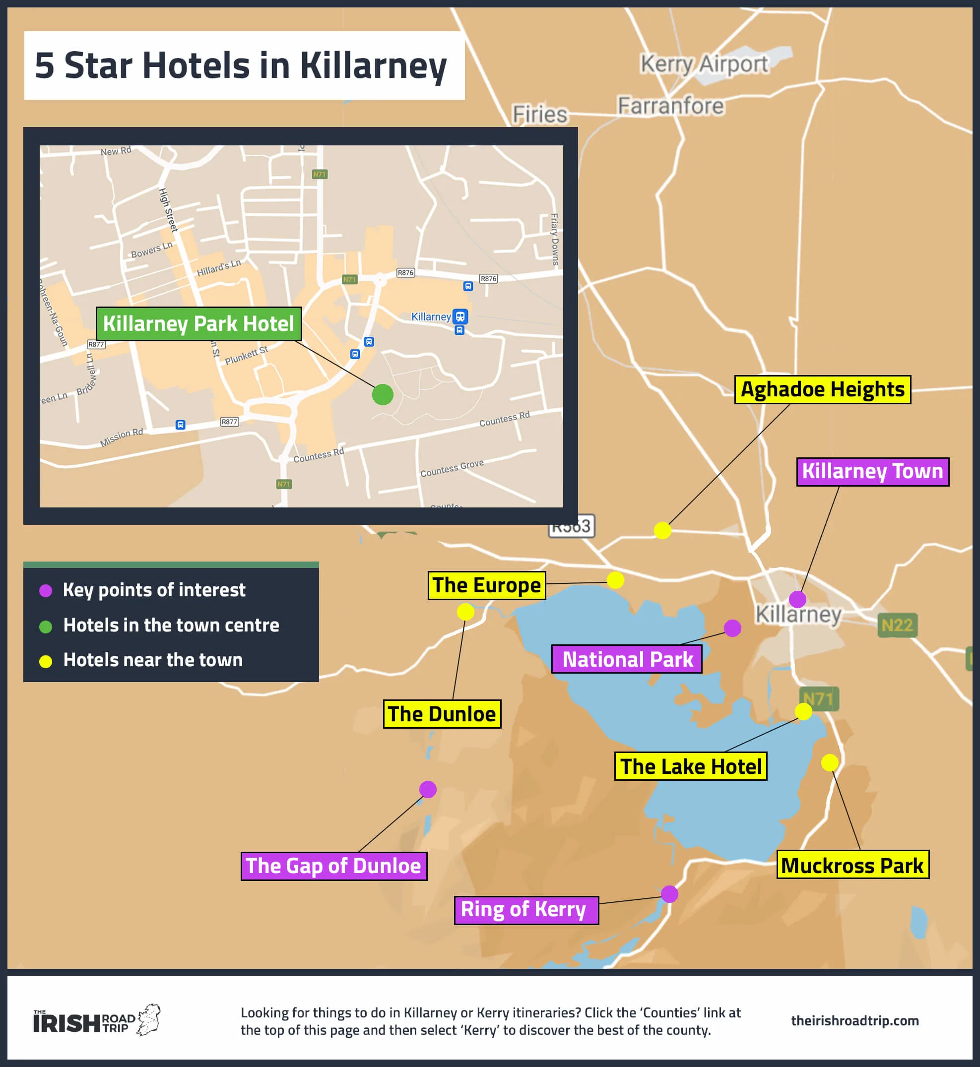 5 Most Luxurious 5 Star Hotels In Killarney