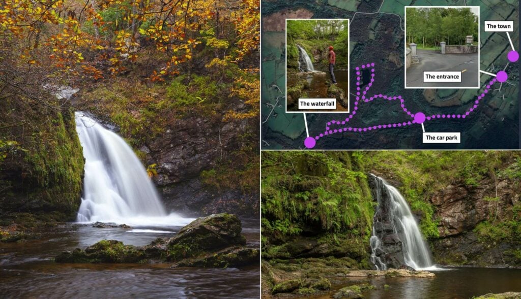 Tourmakeady Waterfall Walk: Parking, Trail + Map