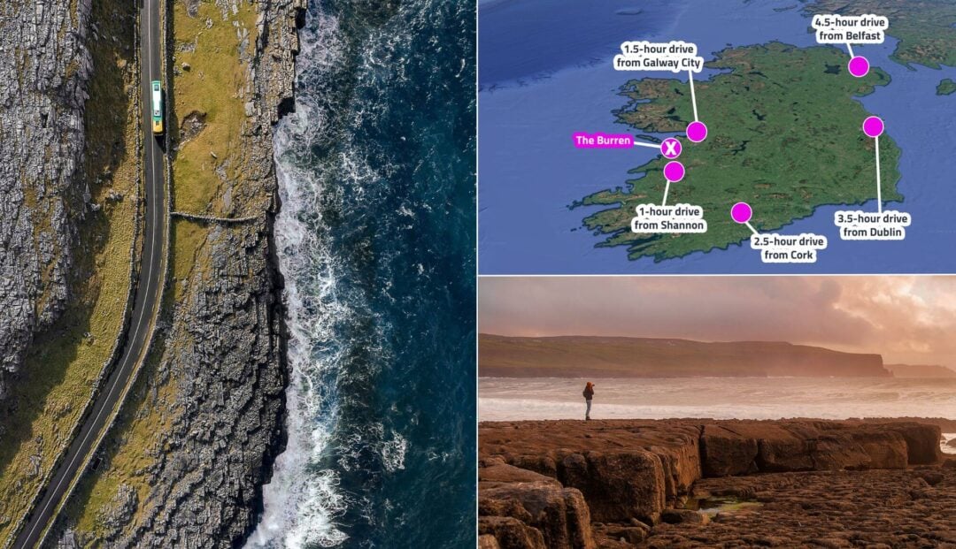 Burren National Park: Attractions, The Drive + Map