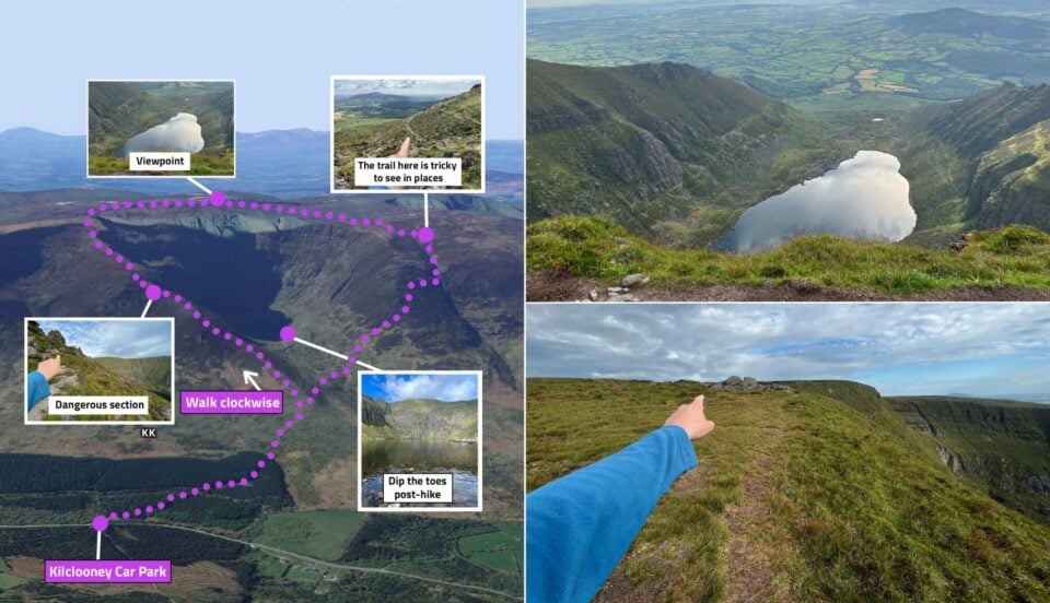 Coumshingaun Loop Walk: Map + Trail Guide
