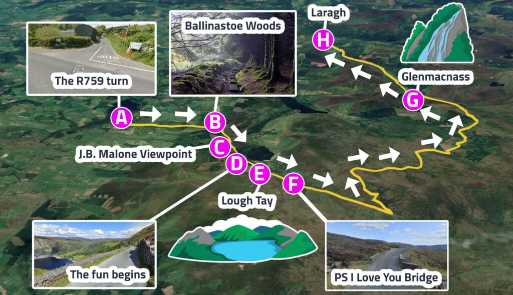 The Sally Gap Drive: A Map With Stops + Itinerary
