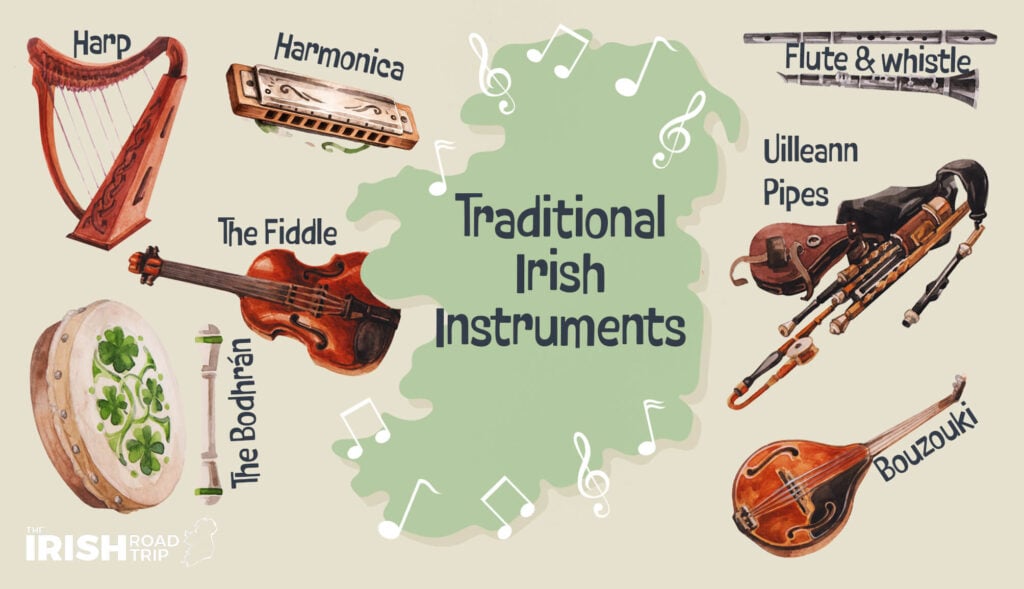 11 Traditional Irish Instruments (String, Folk + Celtic)
