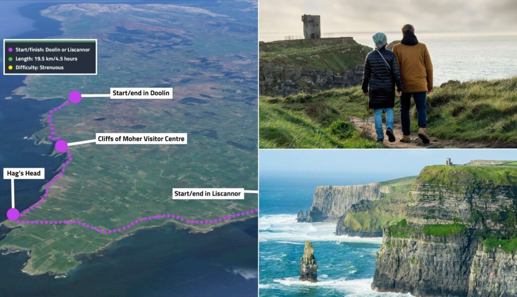 Cliffs Of Moher Coastal Walk: Trail Guide + Map