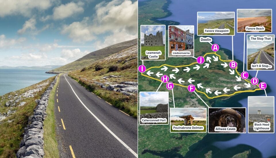 The Burren Scenic Drive (Map + Route Overview)
