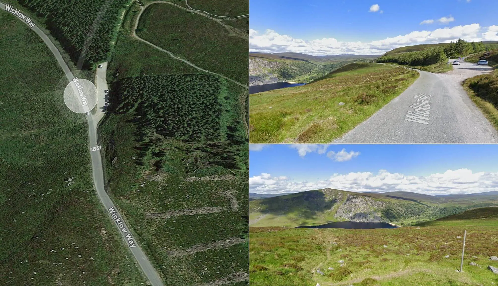 Lough Tay (Guinness Lake): Walks, Viewpoints + Map