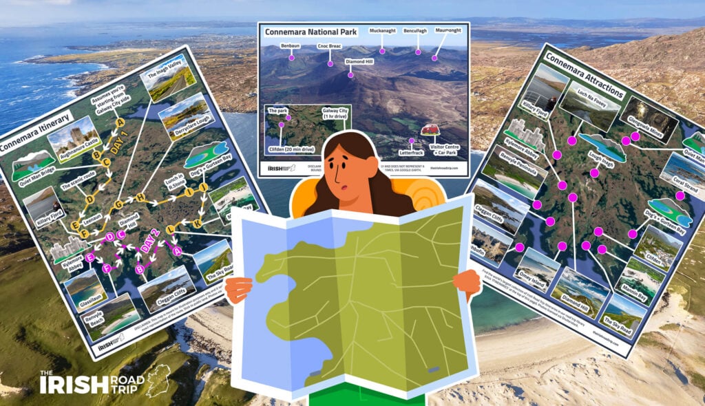 Map of Connemara (National Park and Attractions)