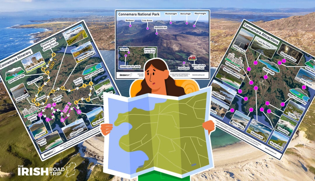 Map of Connemara (National Park and Attractions)